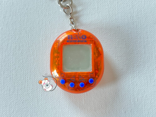 Playmates Nano Puppy Dog Transparent Orange Virtual Pet Tamagotchi 1997 ...