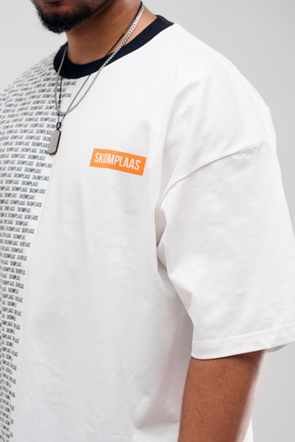 WHITE SKOMPLAAS PRINT T-SHIRT | SKOMPLAAS - Authentic | Unlimited | SKP