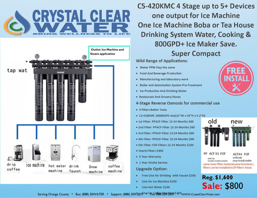 C5-420KMC 4 Stage up to 5+ Devices one output for Ice Machine One Ice ...