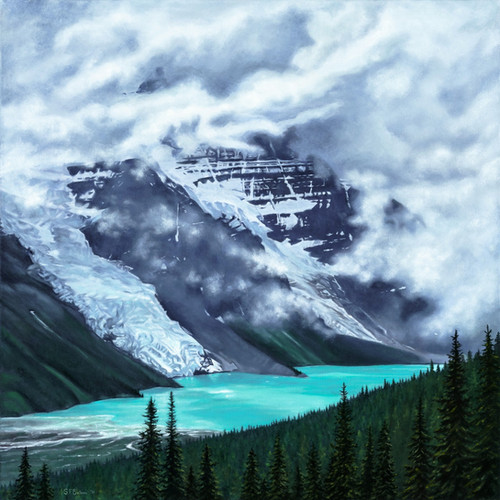 “Unveiling Robson” 24”x24” Original Oil Painting | SarahBoileauArtwork