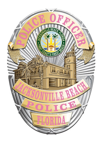 Jacksonville Beach Police Department PINK Badge | Code 4 PSE