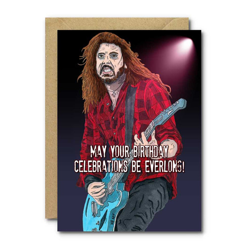 Dave Grohl birthday card 7" x 5" for the Foo Fighters fan! | Card By Me ...