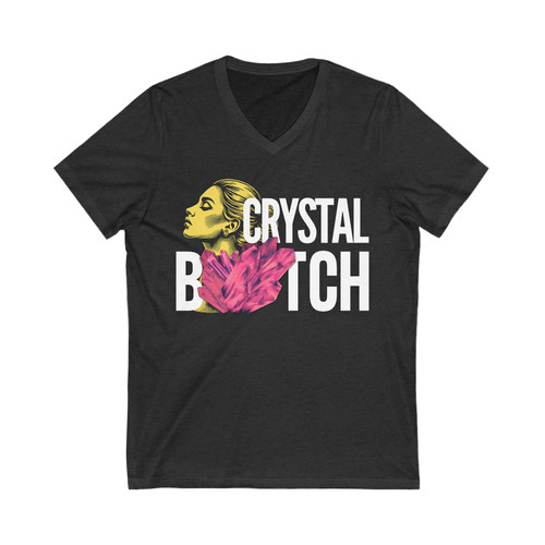 Crystal B*tch (Unisex Adult V-Neck) | TheMagickalSolution