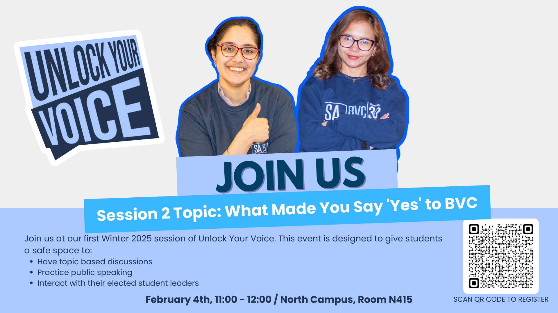 Unlock Your Voice | Session 2 Topic: What Made You Say 'Yes' to BVC | SABVC