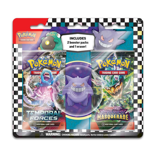 Pokemon Back to School - Eraser Set 2 Pack Blister - Gengar | Chasm Cards