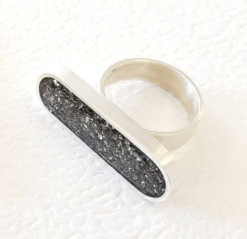 FLAKES Anillo black | Misitio 1