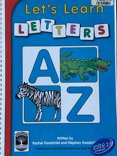 Let's Learn Letters Workbook | TEW USED