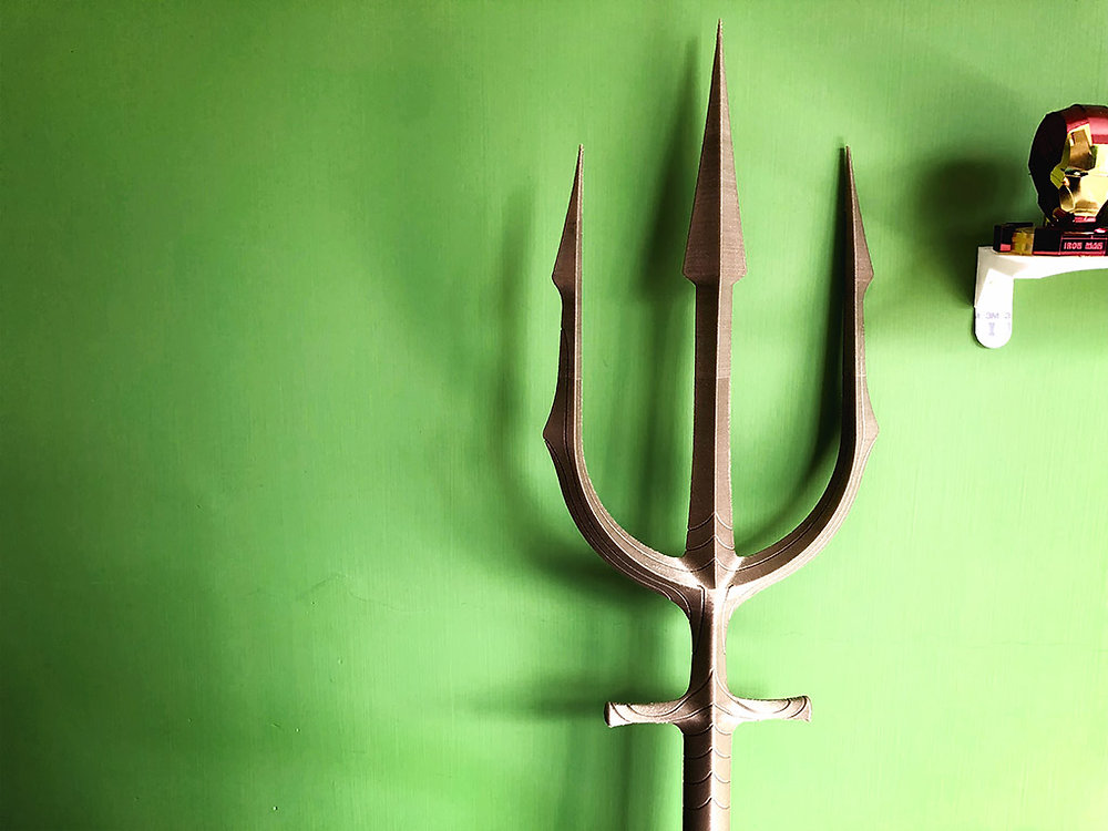 3D Printed Trident of King Atlan