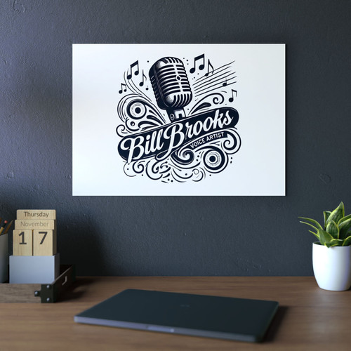 Personalized Metal Wall Art - Bill Brooks Voice Artist Design | Meritt ...