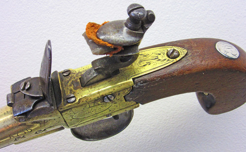 40 bore flintlock brass pocket pistol | smitharms.co.uk