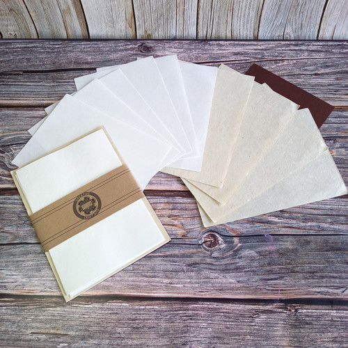 Handmade paper packs 10 sheets (HoSho and Lokta) | Submerge Art
