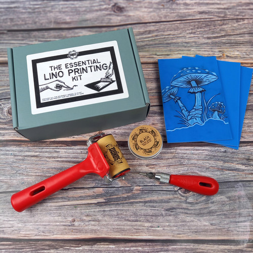 Essentials Lino printing craft kit with step by step guide, lino ...