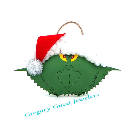 Crab Shell Ornaments - Grinch heart broken | Guzzi Jewelers