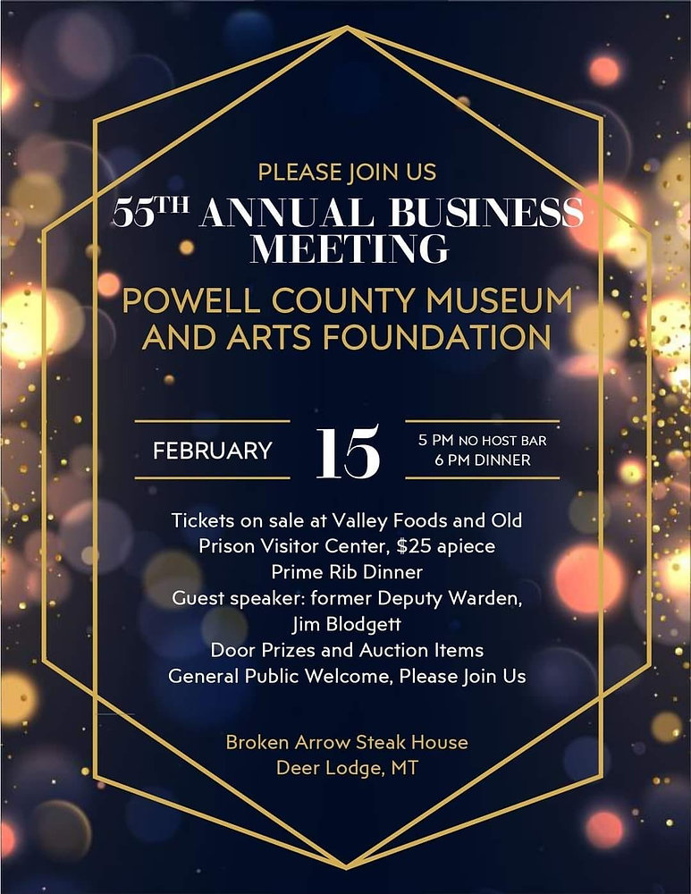 55th Annual Powell County Museum & Arts Foundation Business Meeting