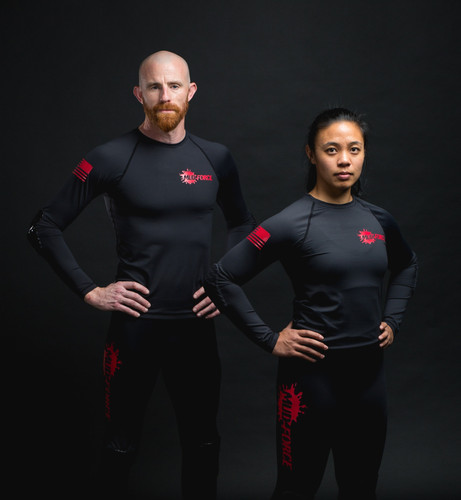 Long Sleeve Top with fabric soft elbow pads (Non Rubberized) | Mud Force