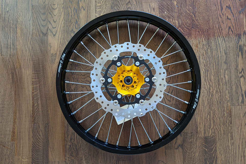 Warp9 Complete Front Wheel 21"/Black Rim/Custom Hub - DR650 | Bushpig Performance