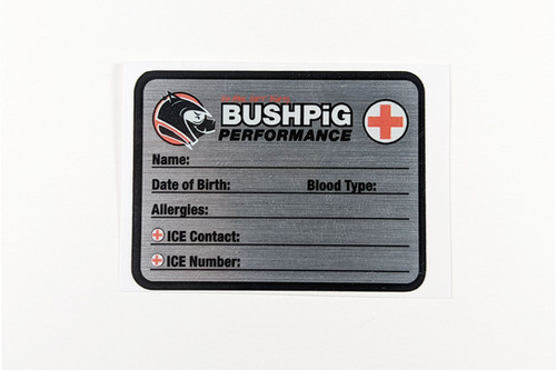Helmet Emergency Stickers (2-pack) | Bushpig Performance