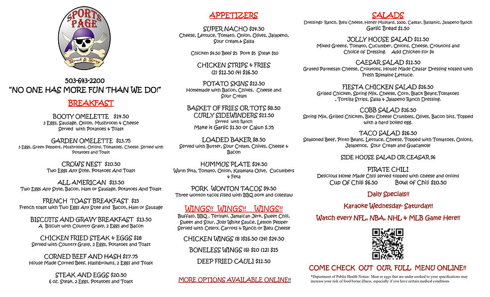 MENU | jollyrestaurants