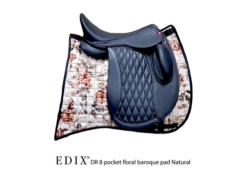 Edix Dressage 8 Pocket Floral Baroque Saddle Pad | hest