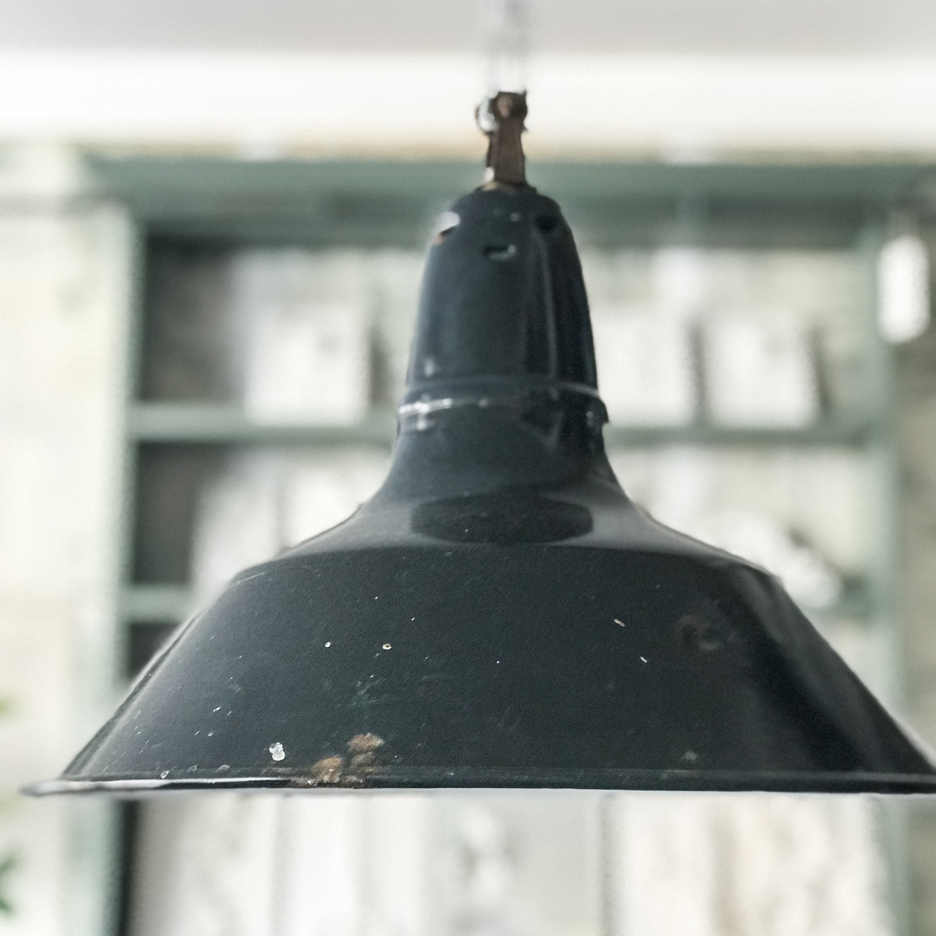 Vintage Factory Light (Re-wired) | paleandinteresting