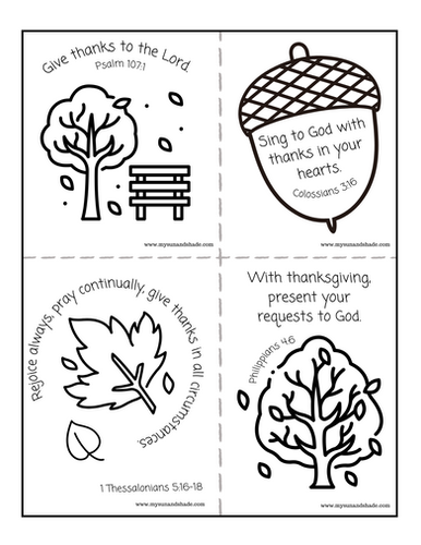 Falling Leaves Coloring Craft: Bible Verse Activity for Kids | My Sun ...