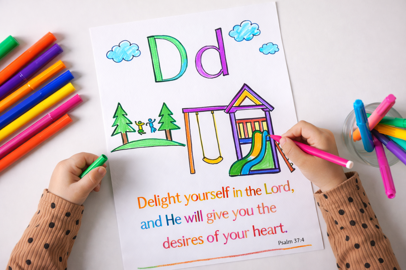 ABC Bible Verse Coloring Page Activities for Children | My Sun & Shade