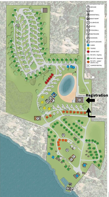 Campground Map | Buckatabon Lodge