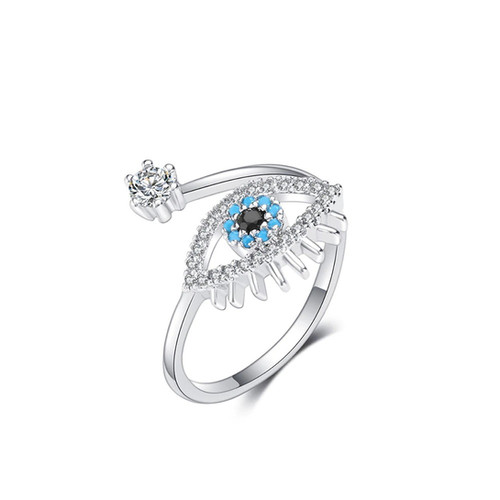 Crystal Evil Eye Ring | The Evil Eye Company