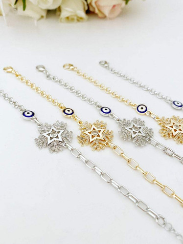 Evil Eye Snowflake Bracelet | The Evil Eye Company