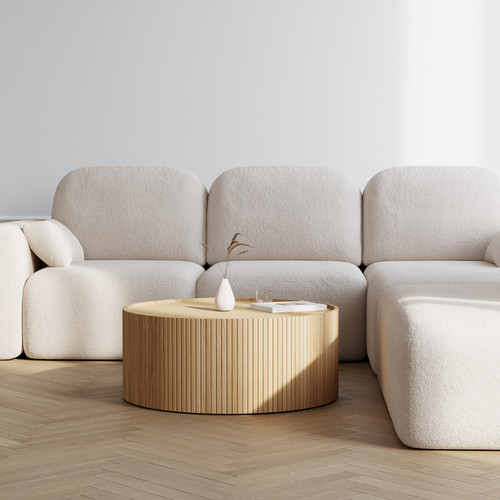 FluteForm Oak Coffee table- Tully | Oakly. UK