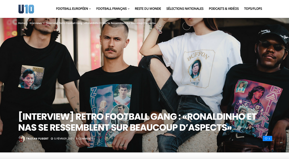 RETRO FOOTBALL GANG : «RONALDINHO ET NAS SE RESSEMBLENT SUR BEAUCOUP D ...