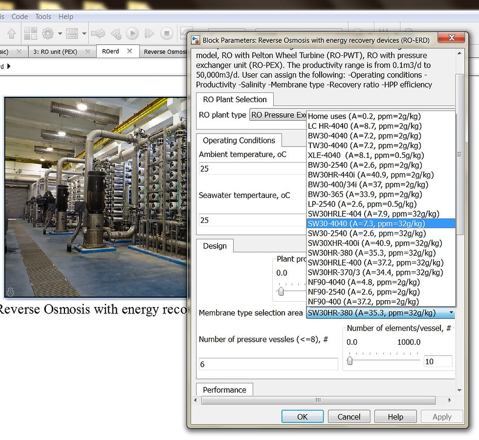Reverse Osmosis Plant with Energy Recovery Devices (RO-ERD) | reds