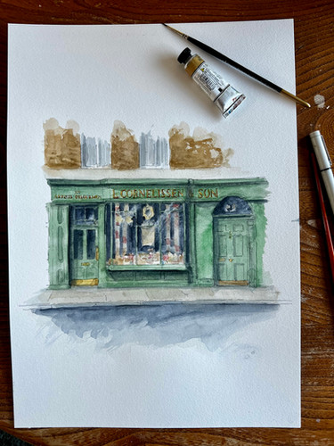 Architectural Illustration: L. Cornelissen & Son, London | Freehandlines