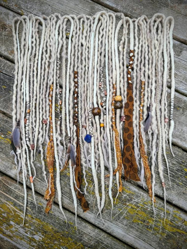 Nordic Goddess Partial Set of Wool Dreadlocks | Lilith's Locs