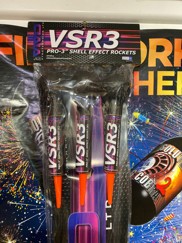 Vivid VSR3 Pro 3” shell effect rockets | Snowdonia Fireworks
