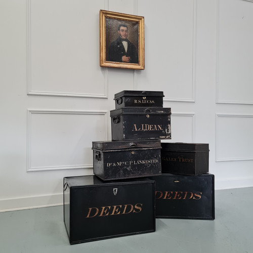 Collection Of Decorative old Deed boxes | swag