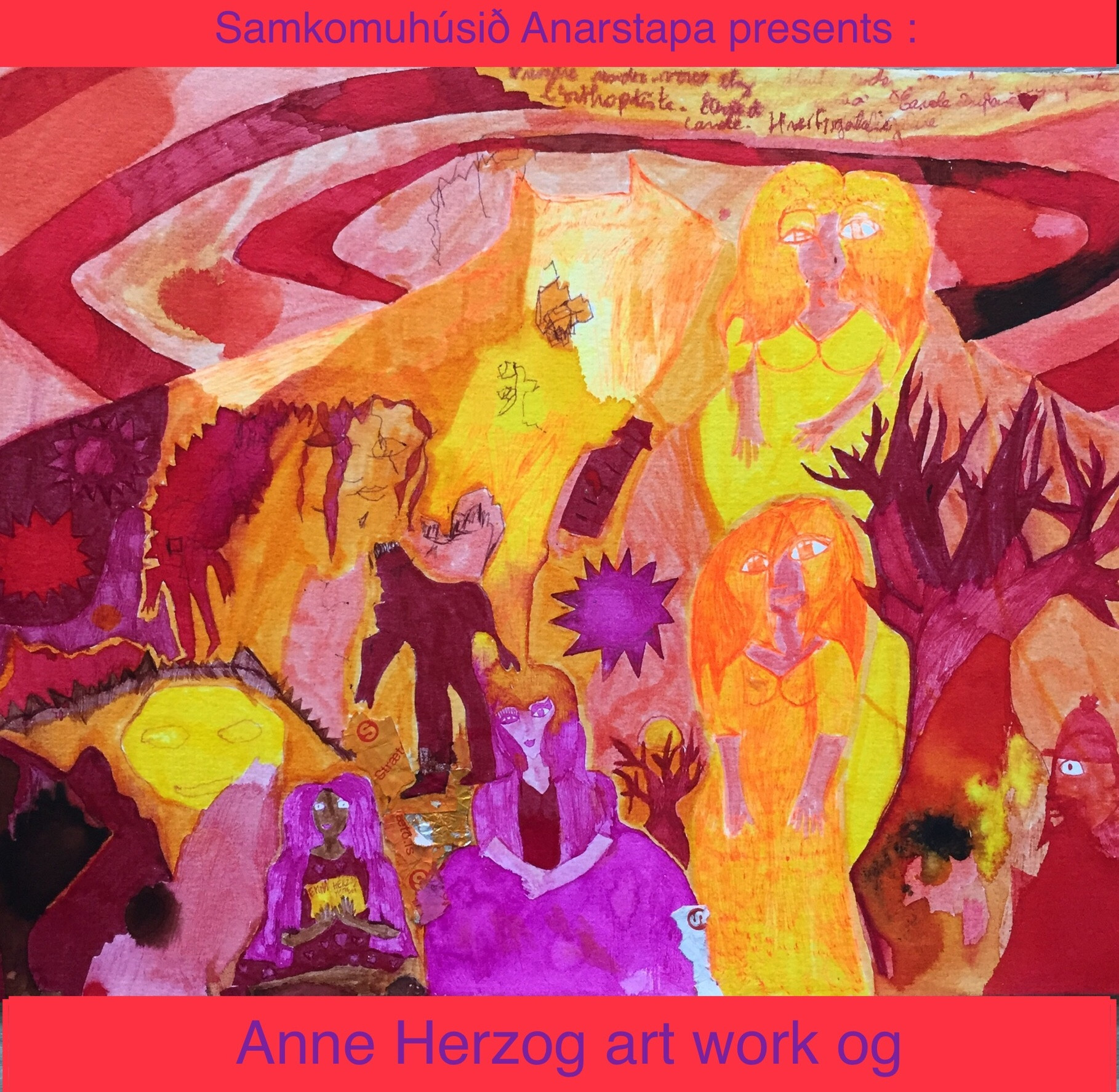 « Anne Herzog art work og » i Samkomuhúsinu Anarstapa