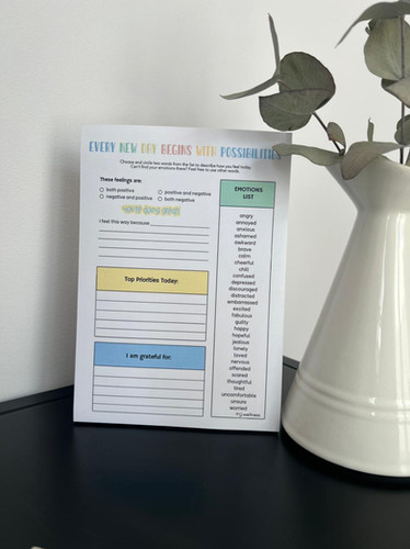 Daily Check-In Notepad | Fgwellness