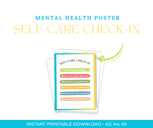 Self Care Check In Poster | Fgwellness