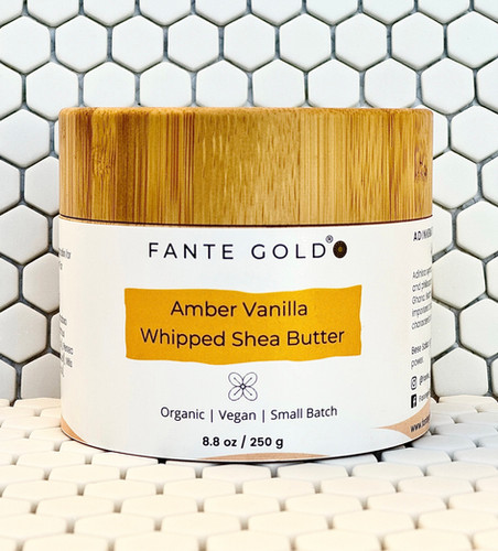 Amber Vanilla Shea Body Butter | Fante Gold