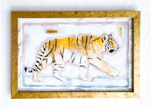 “Tiger Parade II” 10x16 (12.5x18.5) | lizlanegallery