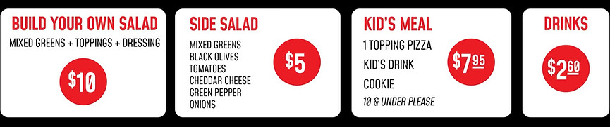 OUR MENU | Red 7 Pizza Co.