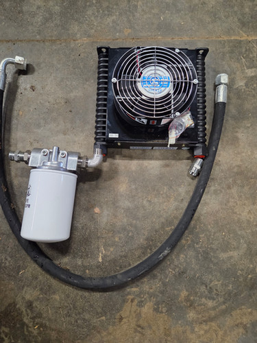 Hydraulic Fluid Cooler Kit With Long or Short Return Hose | Affordable ...