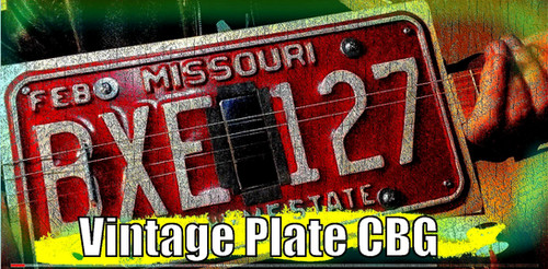 Red Missouri Number Plate | Bluesboy Jag CBG's