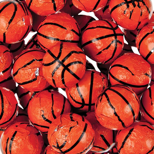 Foil-wrapped Chocolate Basketballs | CandyforallOccasions