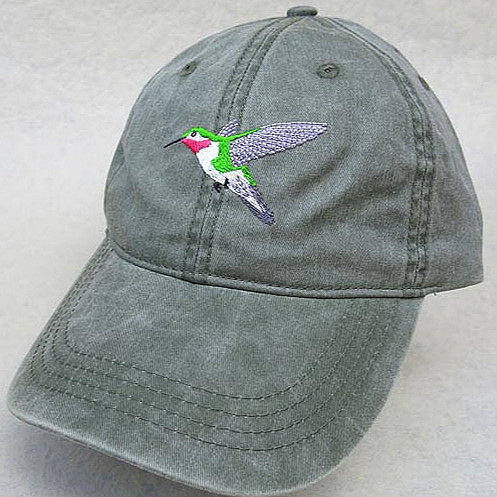 Ruby throated Hummingbird Baseball Cap | the-fat-finch