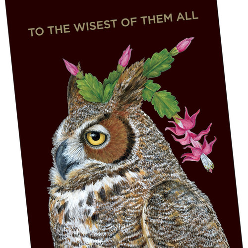 Great Horned Owl Birthday Greeting Card by Vicki Sawyer | The Fat Finch ...