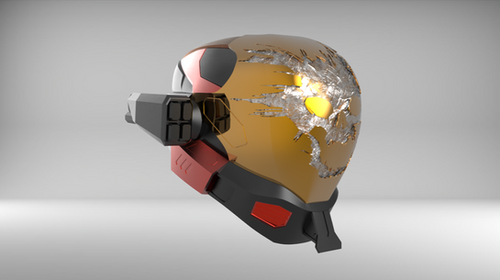 Emile's EVA Helmet w/ Attachments | Aguilar Workshop