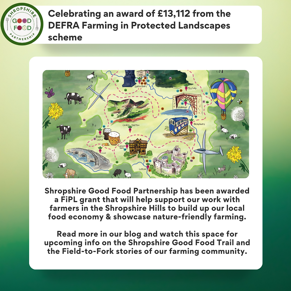 Shropshire Good Food Partnership has been awarded £13,112 from the ...