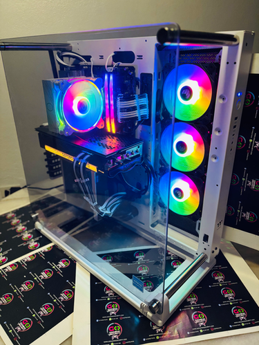 🎮🔥White-Black Strike RTX 3070 Edition 🔥🎮 | Go Gaming & Security